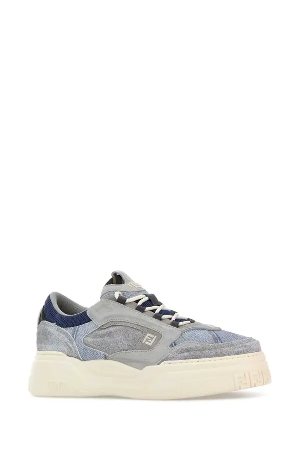 Fendi Denim Force" Sneakers - Multicolor