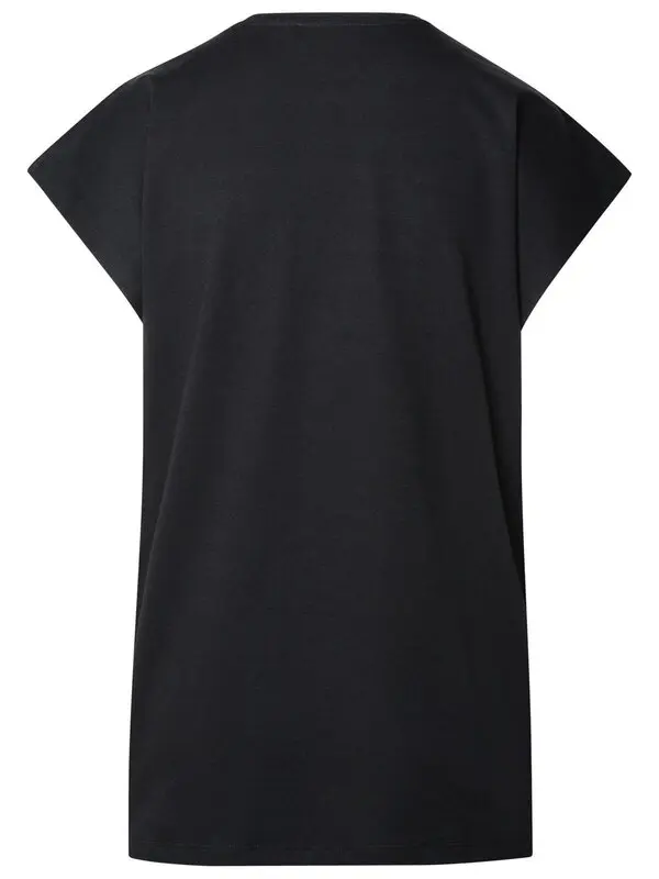 Blumarine Cotton T-shirt With Rhinestone Logo
