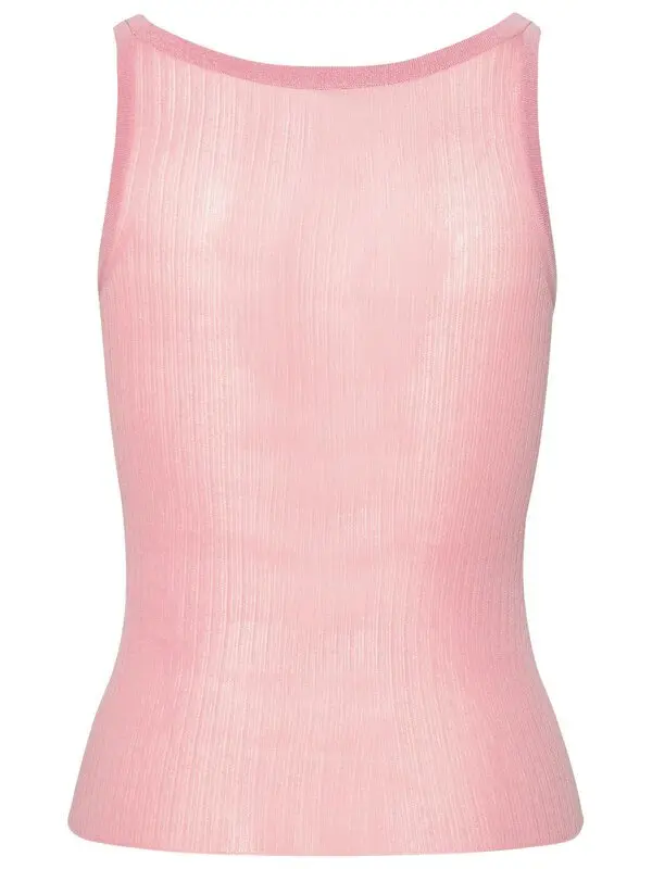 Max Mara Bastia Silk Tank Top - Pink