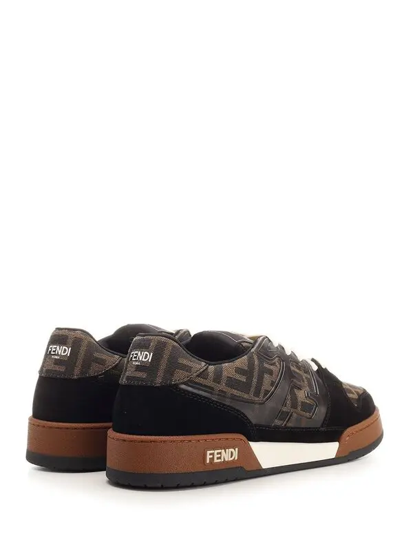 Fendi Match Sneaker In Ff Jacquard