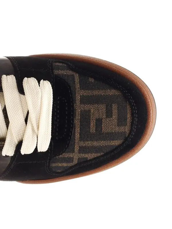 Fendi Match Sneaker In Ff Jacquard