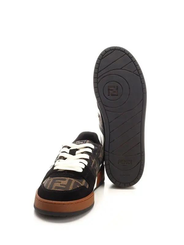 Fendi Match Sneaker In Ff Jacquard