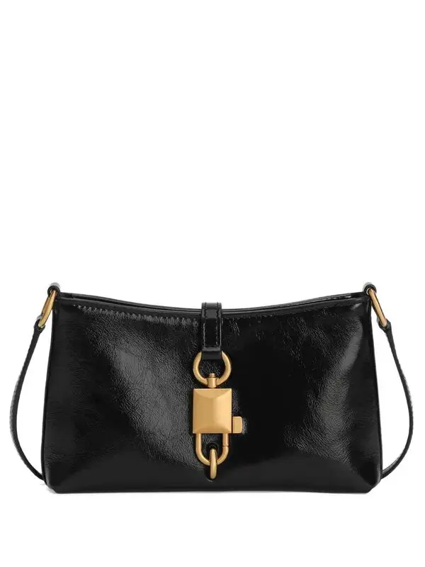 Dolce & Gabbana Leather Shoulder Bag With Metal Hardware - Black