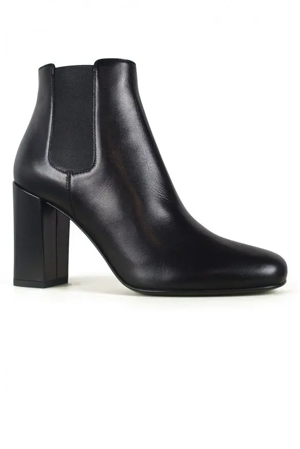 Saint Laurent Leather Chelsea Babies 90 High Heel Boots