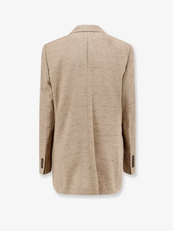 Dolce & Gabbana Double-breasted Viscose And Linen Blazer