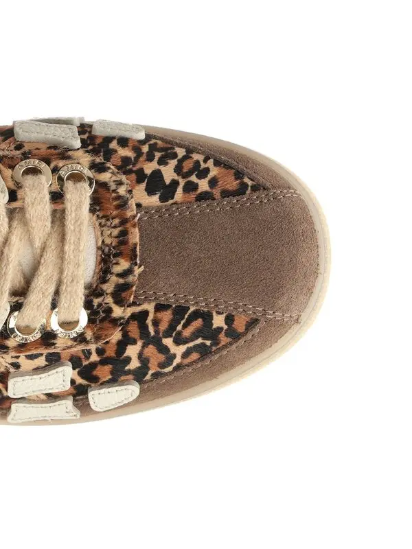 Amiri Leopard Print Pony Hair Sneakers