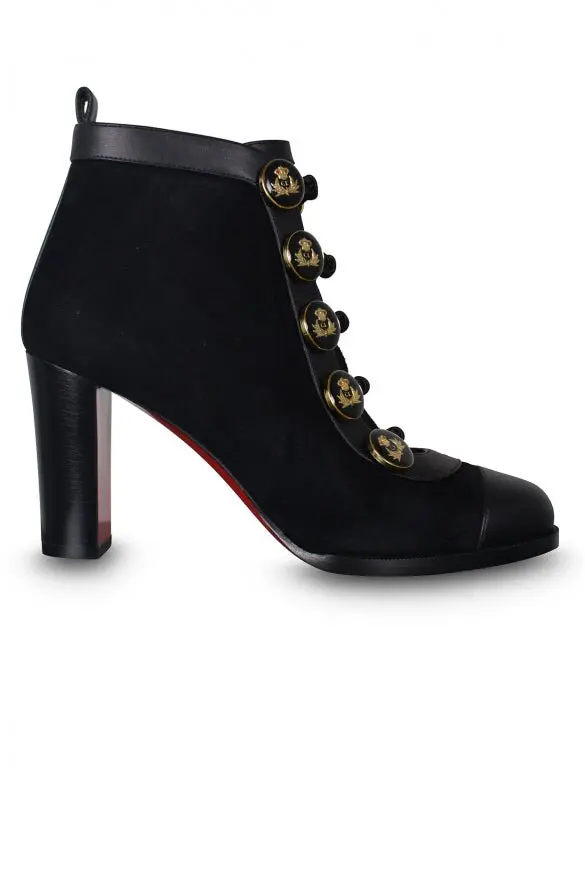 CHRISTIAN LOUBOUTIN Suede Lace-up Ankle Boots