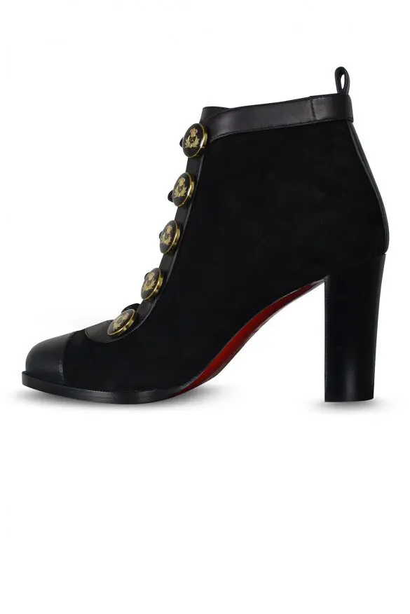 CHRISTIAN LOUBOUTIN Suede Lace-up Ankle Boots