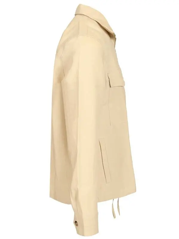 Paul Smith Linen Jacket With Patch Pockets