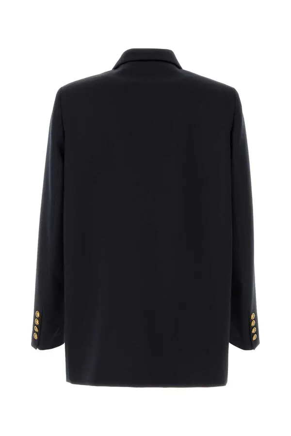 Valentino Garavani Navy Wool Blazer - Blue