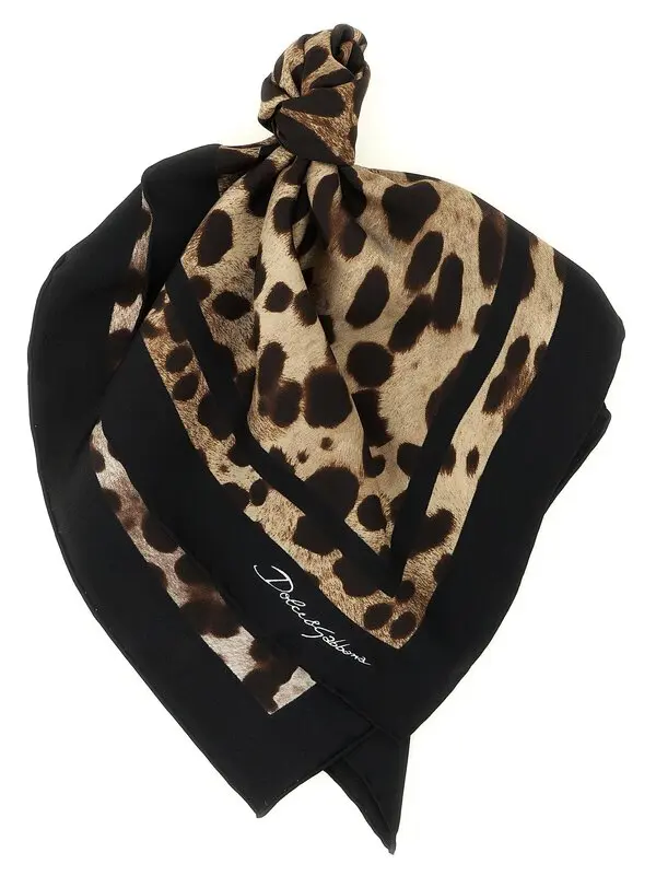 Dolce & Gabbana Leopard-print Scarf - Brown