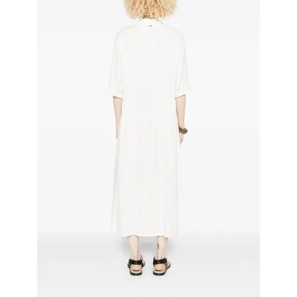 Herno Short Sleeves Dress - Cream