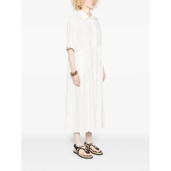 Herno Short Sleeves Dress - Cream