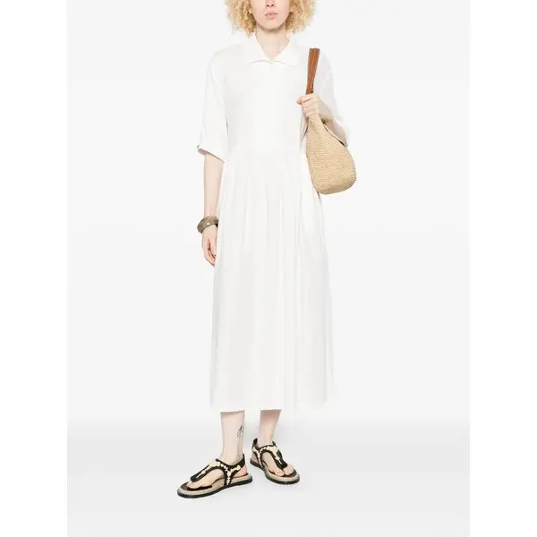 Herno Short Sleeves Dress - Cream