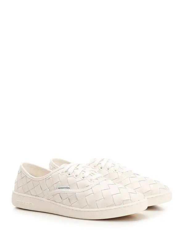Bottega Veneta Sawyer Woven Leather Sneakers