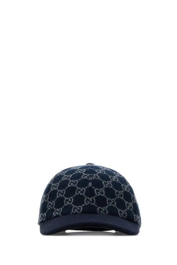 Gucci Monogrammed Wool Baseball Cap