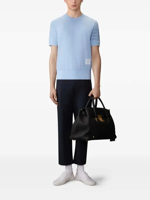 Thom Browne T-shirt With 4-stripe Detail