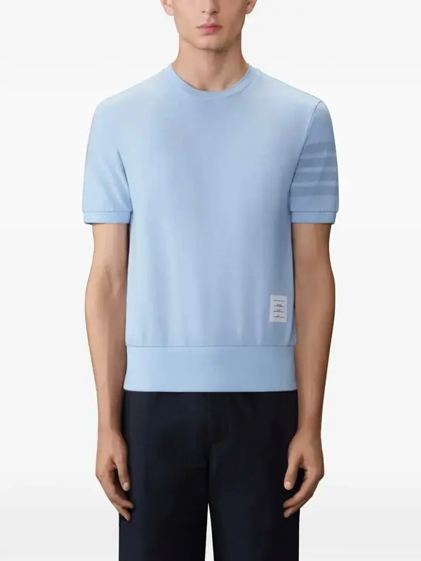 Thom Browne T-shirt With 4-stripe Detail