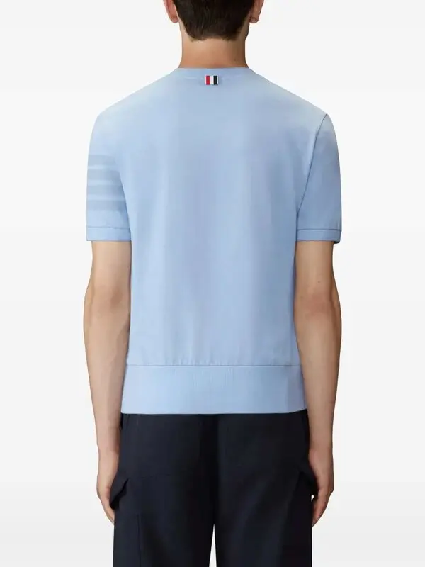 Thom Browne T-shirt With 4-stripe Detail