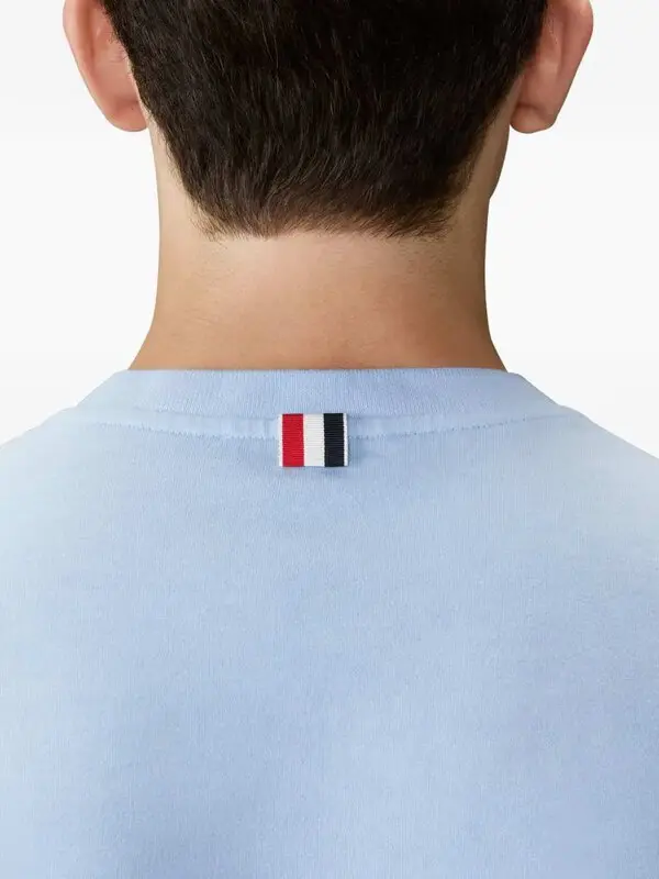 Thom Browne T-shirt With 4-stripe Detail