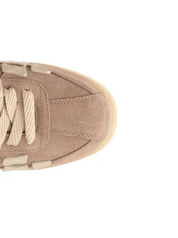 Amiri Pacific Bones Suede Sneakers - Brown
