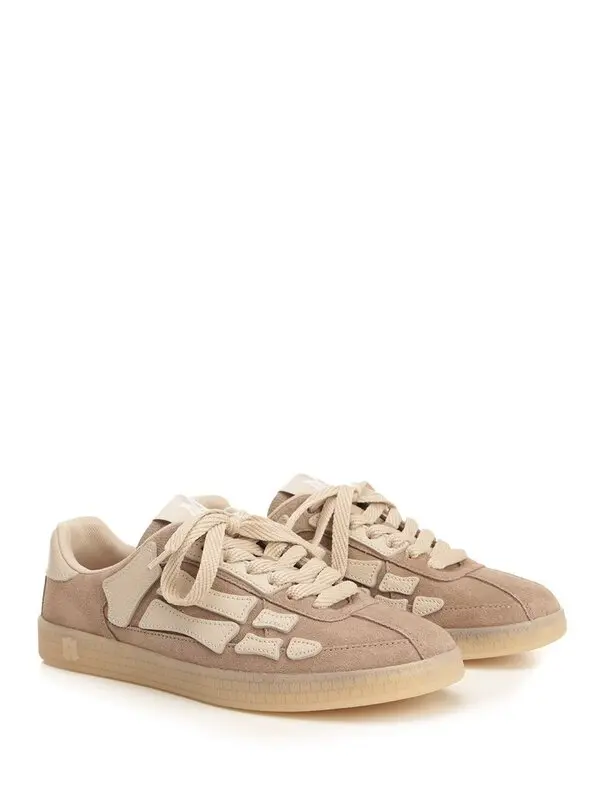 Amiri Pacific Bones Suede Sneakers - Brown