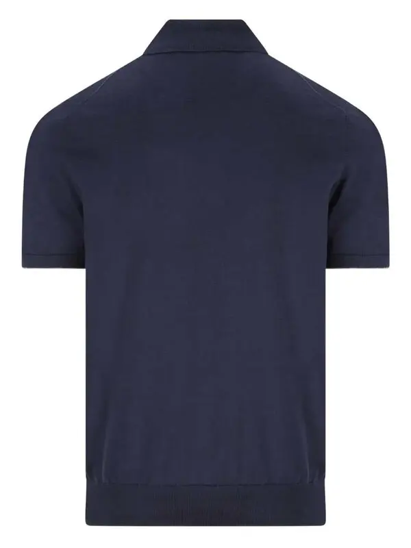 Brunello Cucinelli Logo Polo - Blue