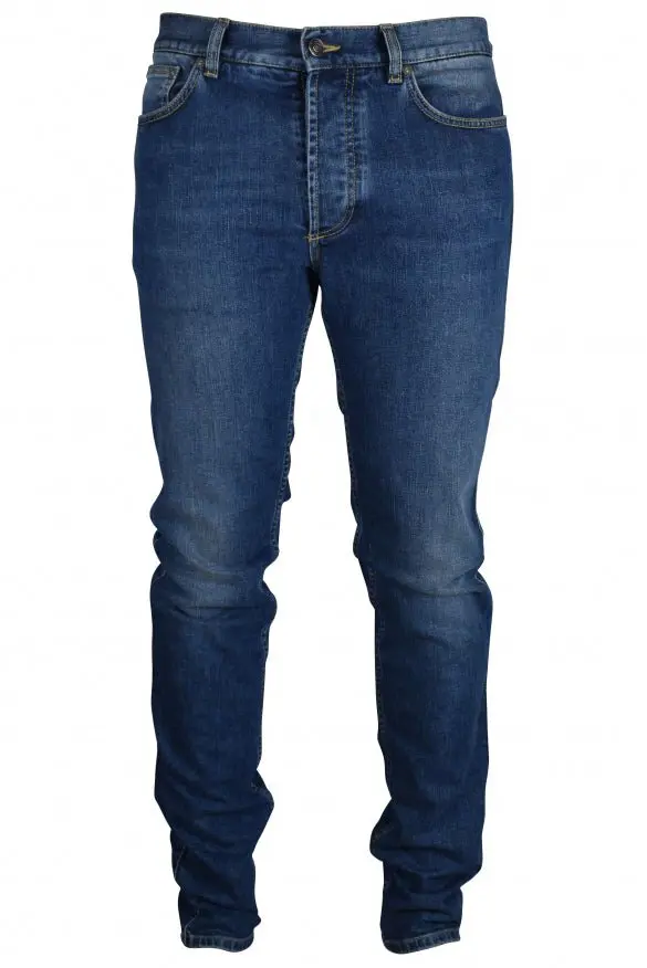 Givenchy Slim Fit Cotton Jeans - Blue