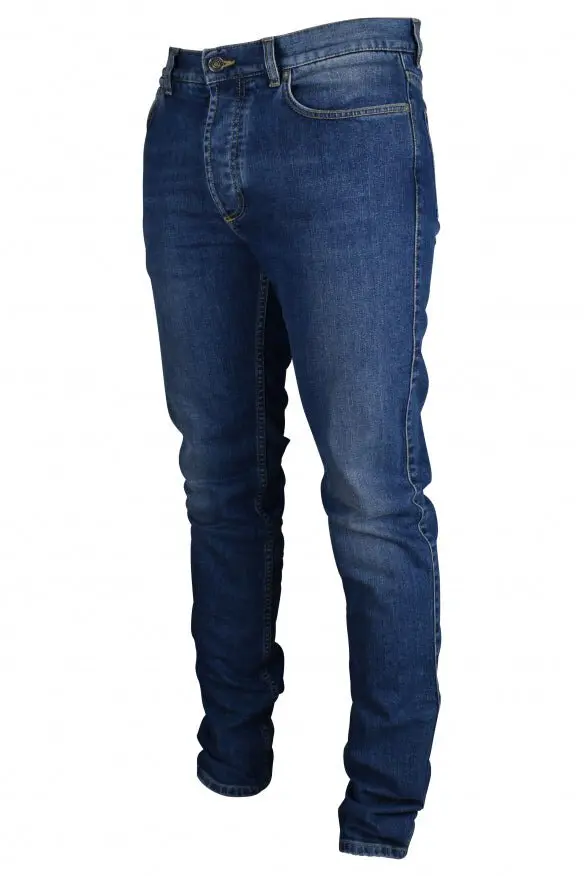 Givenchy Slim Fit Cotton Jeans - Blue