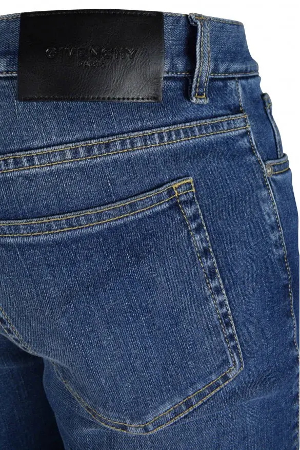 Givenchy Slim Fit Cotton Jeans - Blue
