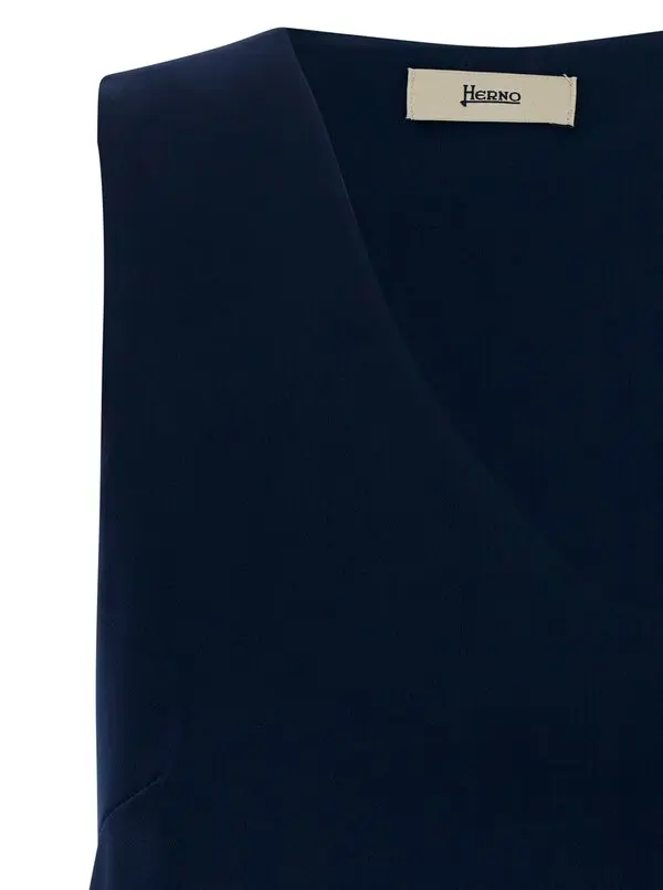 Herno V-neck Polyester Top