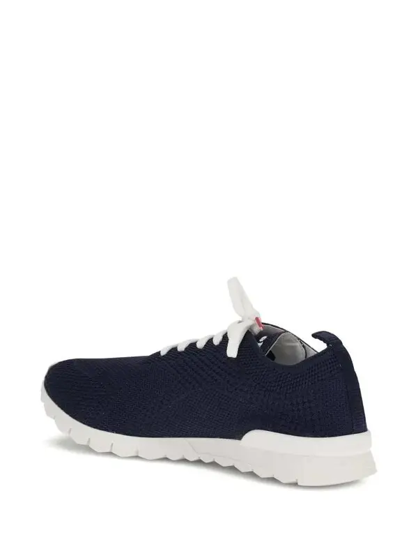 Kiton Knit Upper Lace-up Sneakers - Blue