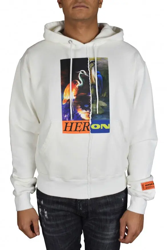 Heron Preston Graphic Print Cotton Hoodie