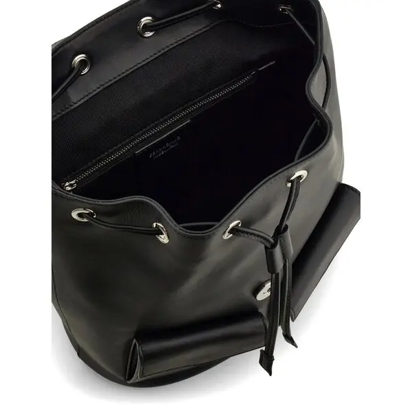 FERRAGAMO Gancini Flap Leather Backpack