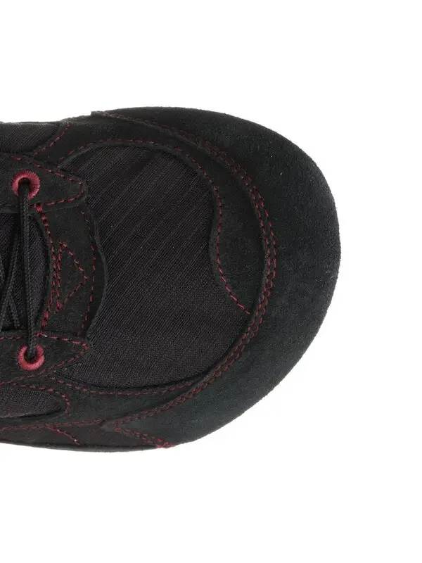 Bottega Veneta Orbit Flash Suede And Nylon Sneakers - Black