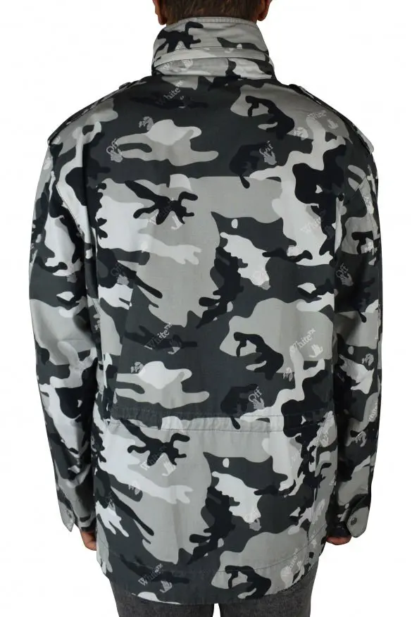 Off-White Camouflage Print Cotton Jacket
