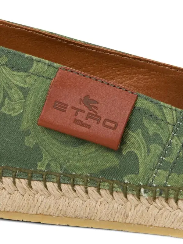 Etro Paisley Espadrilles - Green