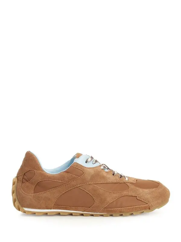Bottega Veneta Orbit Flash Suede And Nylon Sneakers - Multicolor