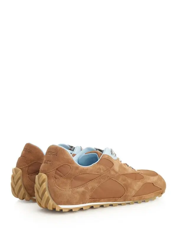 Bottega Veneta Orbit Flash Suede And Nylon Sneakers - Multicolor