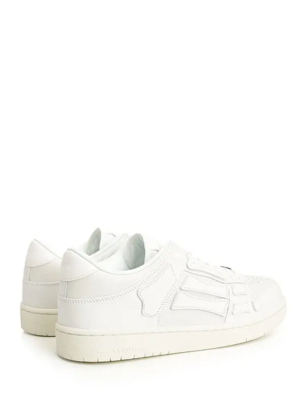 Amiri Skeletal Leather Low Top Sneakers - White