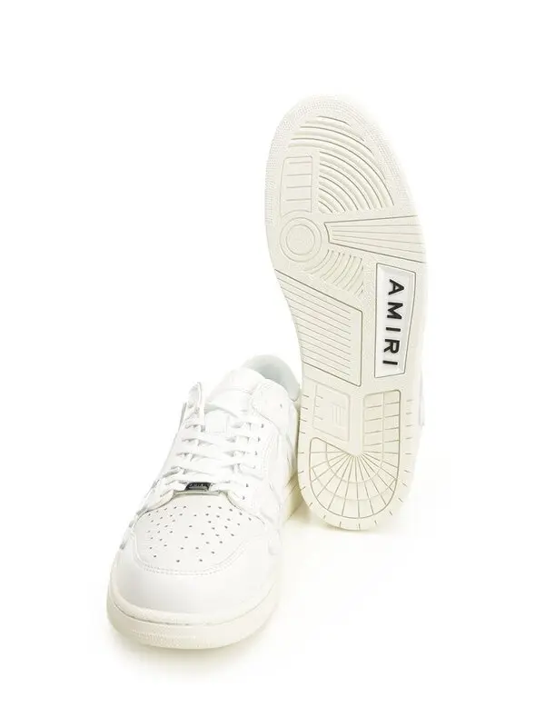 Amiri Skeletal Leather Low Top Sneakers - White