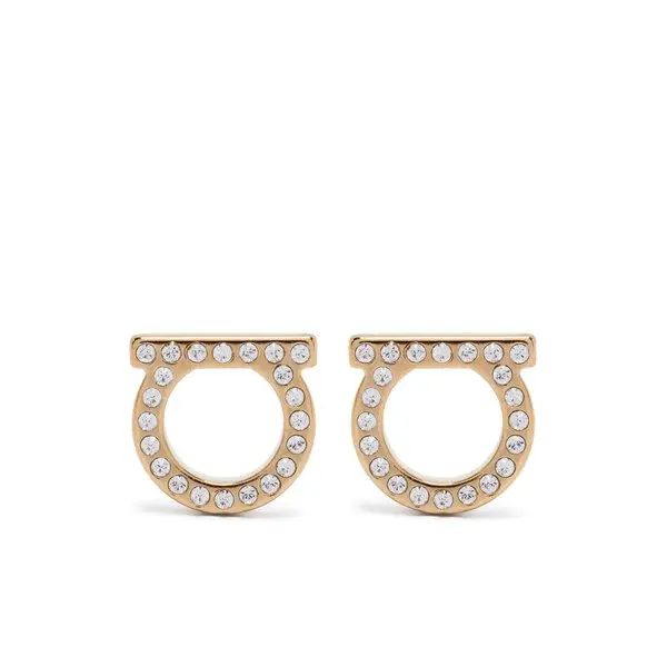 FERRAGAMO Tone Faux Pearl Earrings - Gold