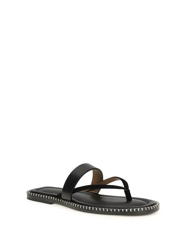 Dries Van Noten Embellished Leather Slip-on Sandals With Sequins