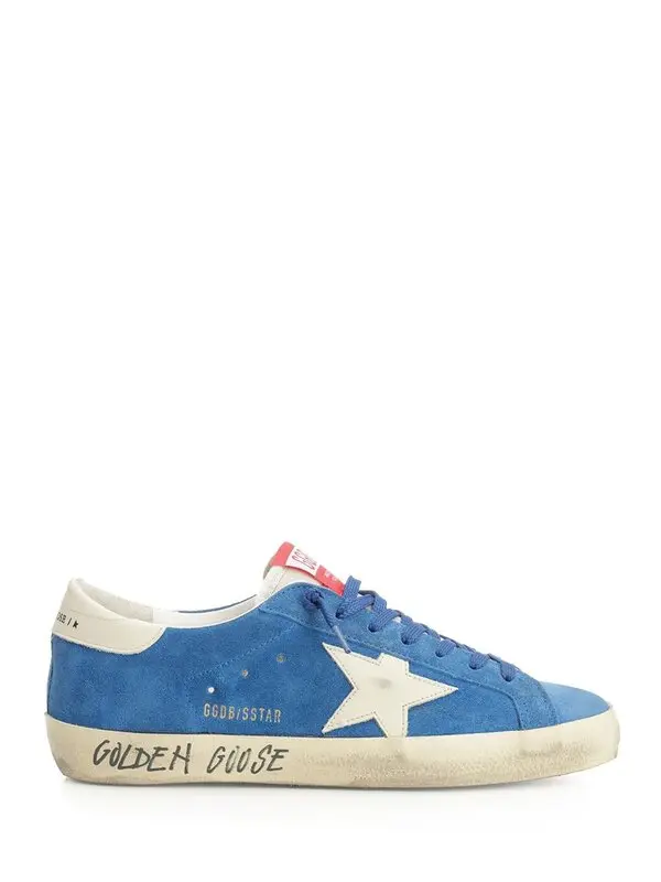GOLDEN GOOSE Super-star Suede Sneakers - Blue