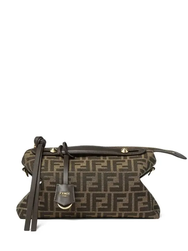 Fendi By The Way Soft Medium Ff Jacquard Bag - Brown