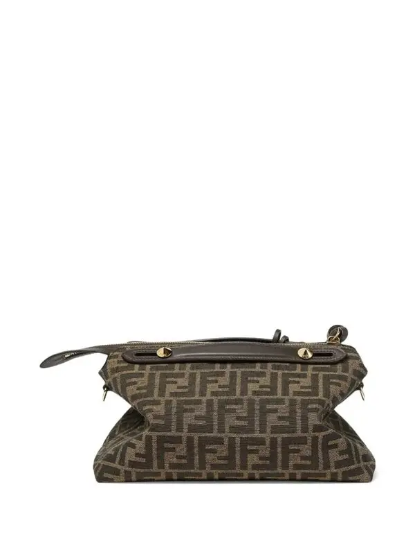 Fendi By The Way Soft Medium Ff Jacquard Bag - Brown