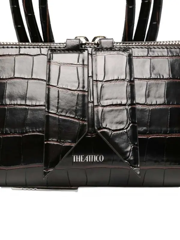 Attico Mini Friday Bag With Crocodile Effect
