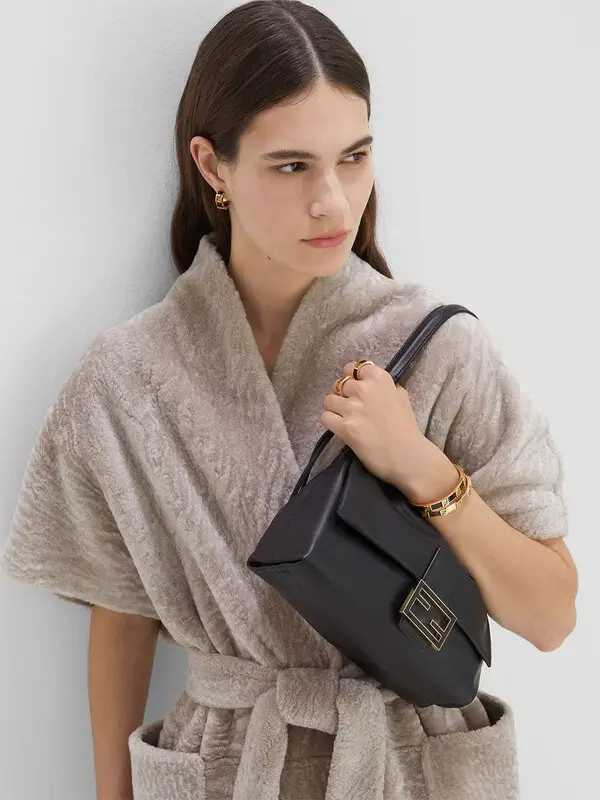 Fendi Mamma Baguette Bag - Black