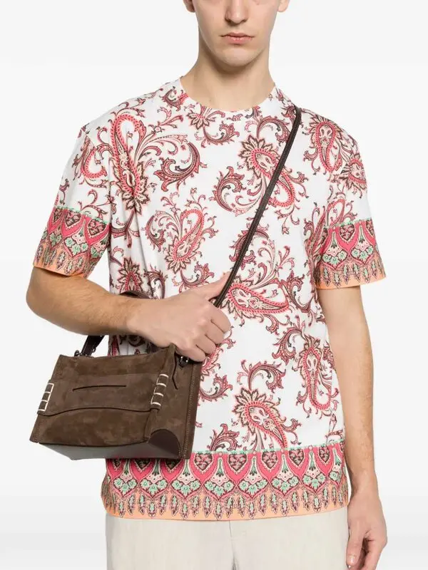 Etro T-shirt With Paisley Trim