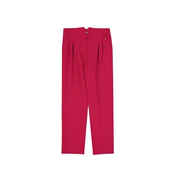 Herno High Waist Wool Blend Pants